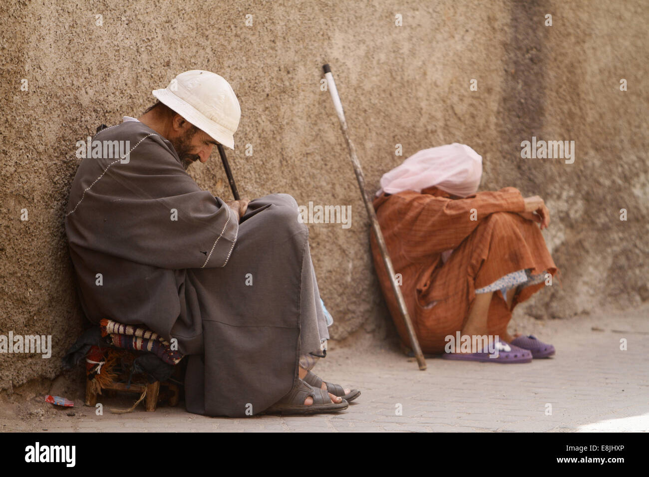 Morocco homeless marrakech hi-res stock photography and images - Alamy