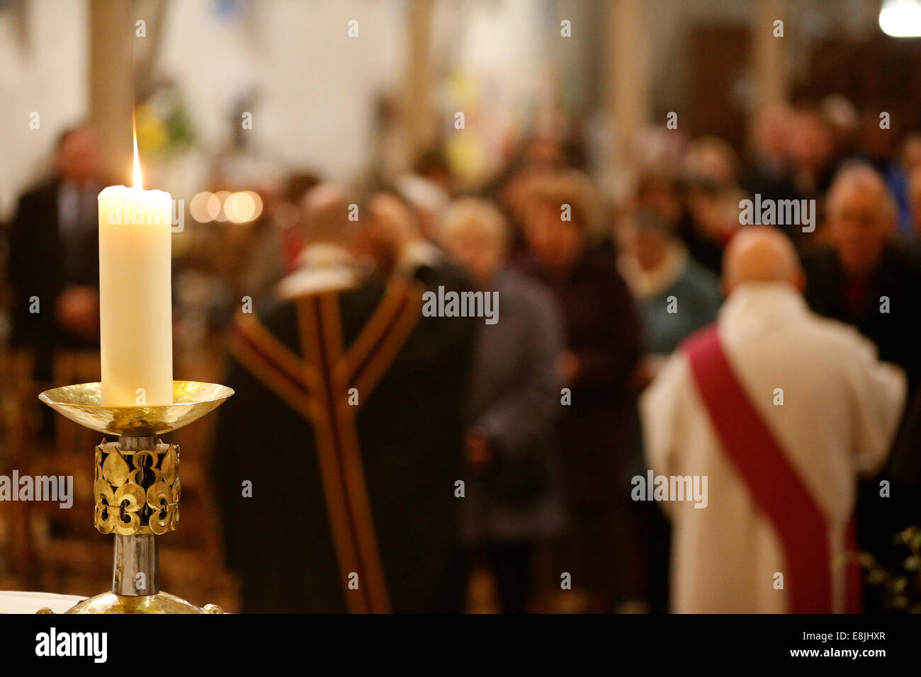 St. Louis church. Mass. Holy communion Stock Photo - Alamy