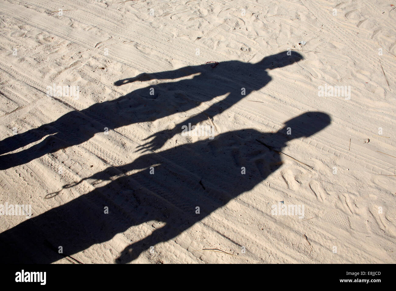 Shadows of two boys Stock Photo - Alamy