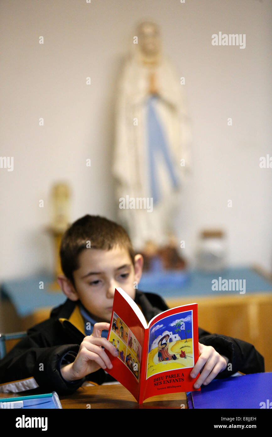 Catechism in parish Stock Photo - Alamy