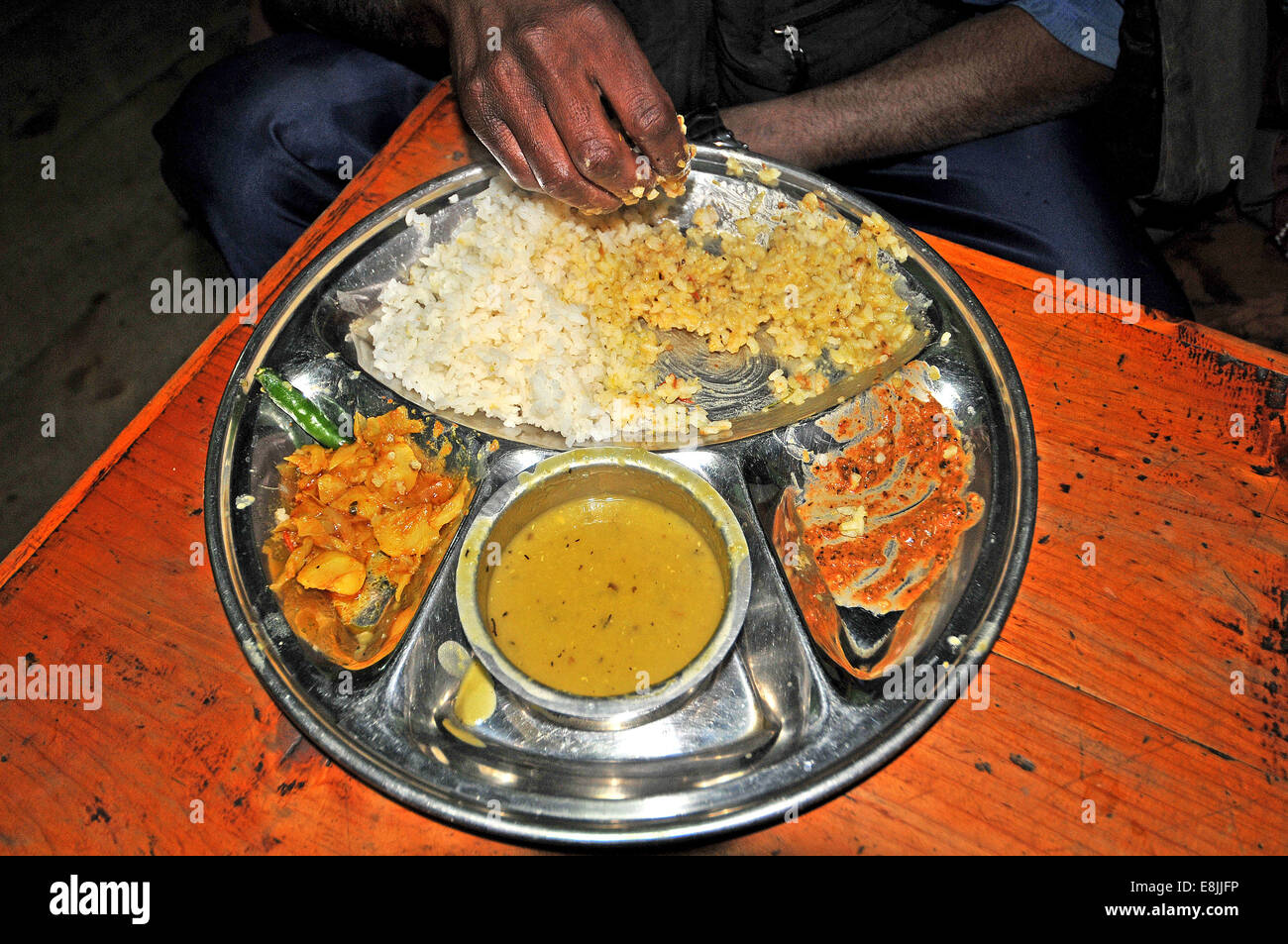Nepalese staple dish Stock Photo - Alamy