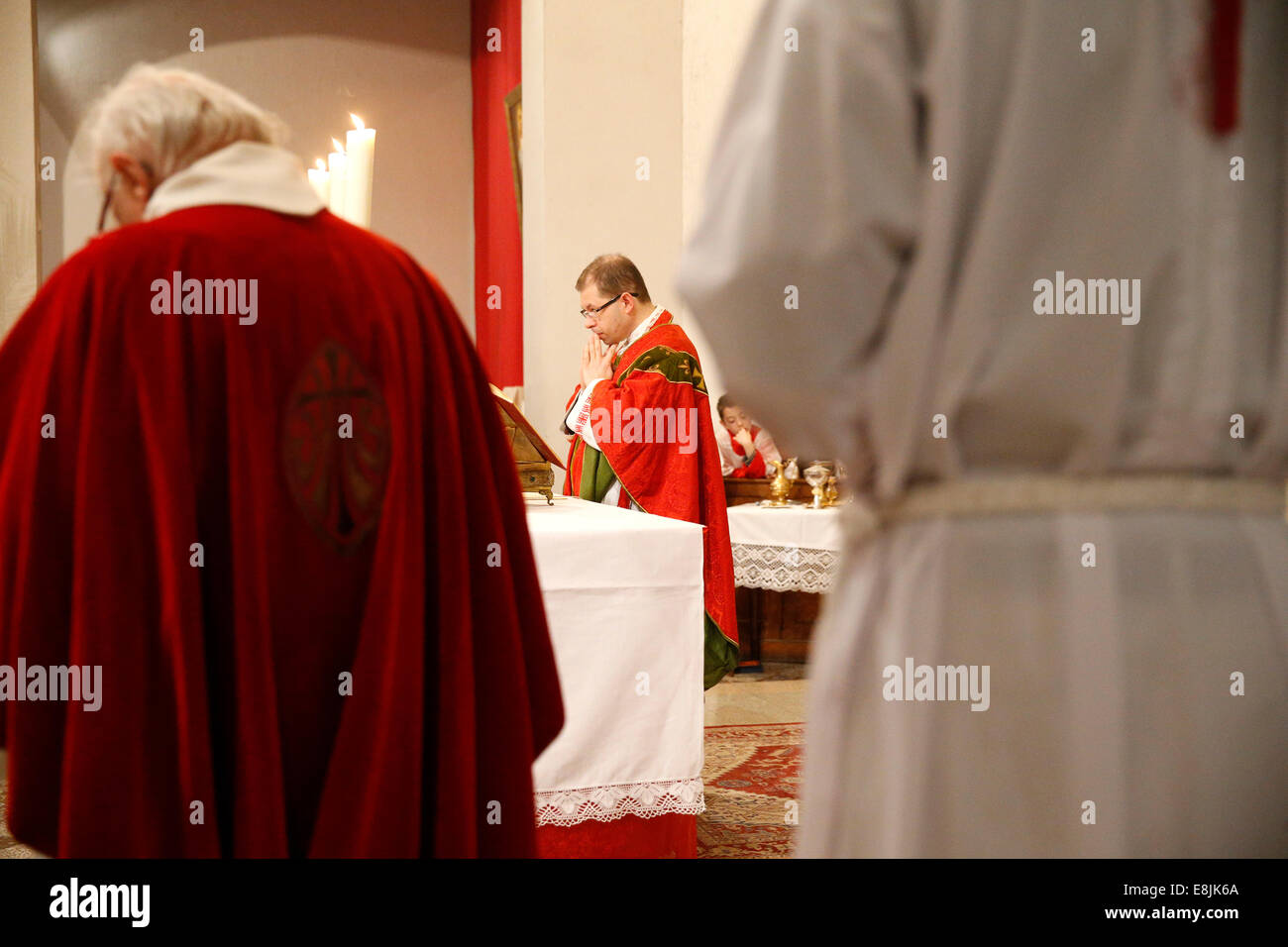 Holy week. Palm sunday mass Stock Photo - Alamy