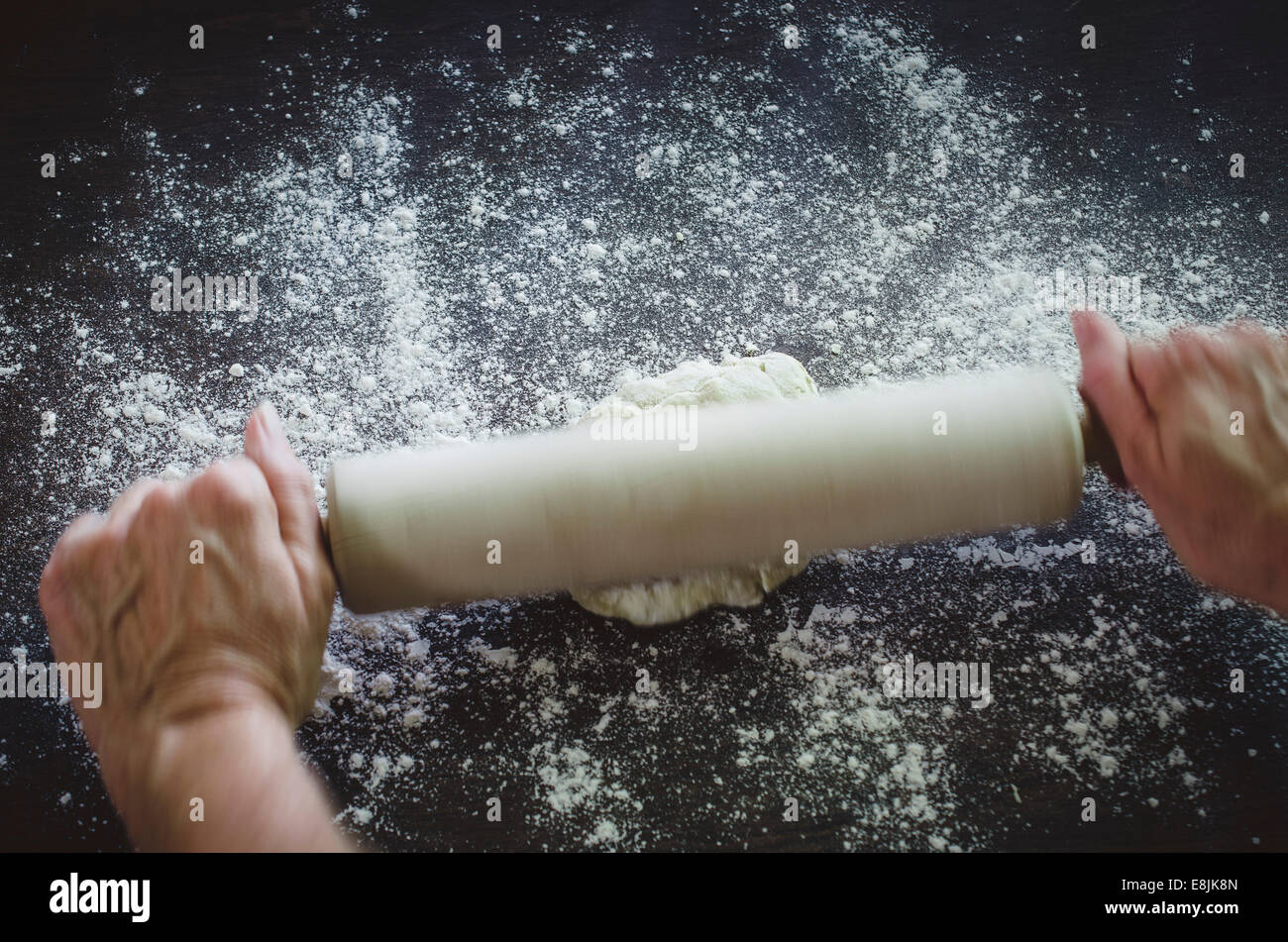 Rolling Pie Crust Stock Photo - Alamy