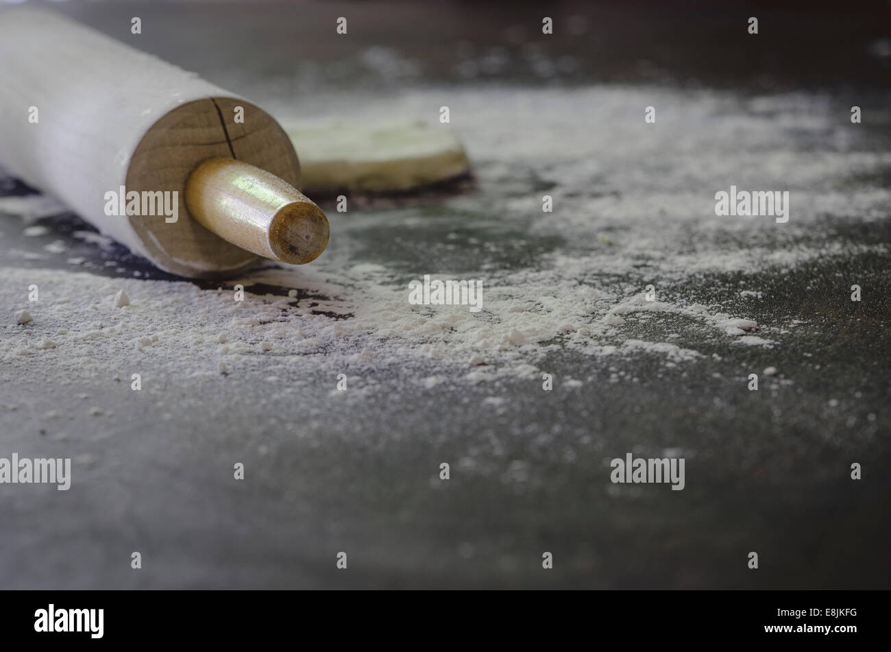 Crust with Rolling PIn Stock Photo - Alamy