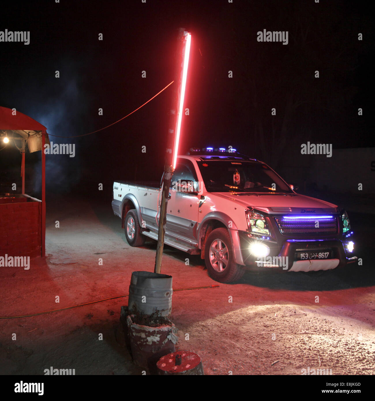 Vehicles at night Stock Photo - Alamy