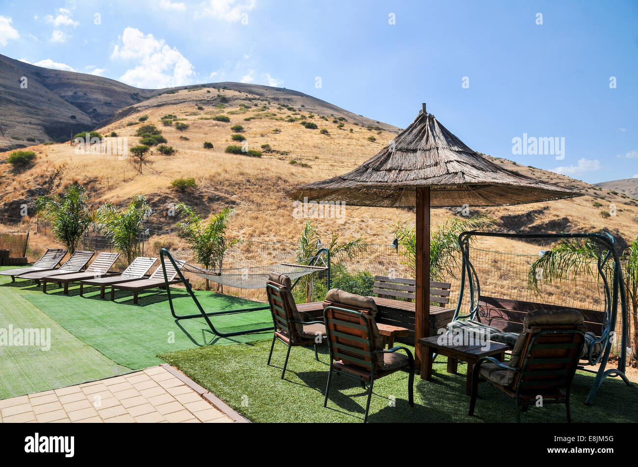 Swimming Pool in arid land. Photographed in Israel Stock Photo - Alamy