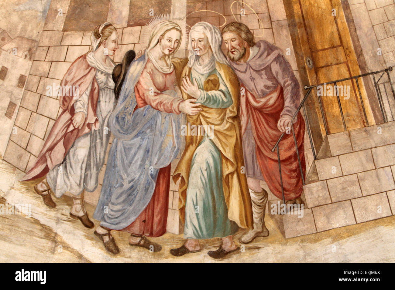 The Visitation. Our Lady of the Assumption church Stock Photo - Alamy
