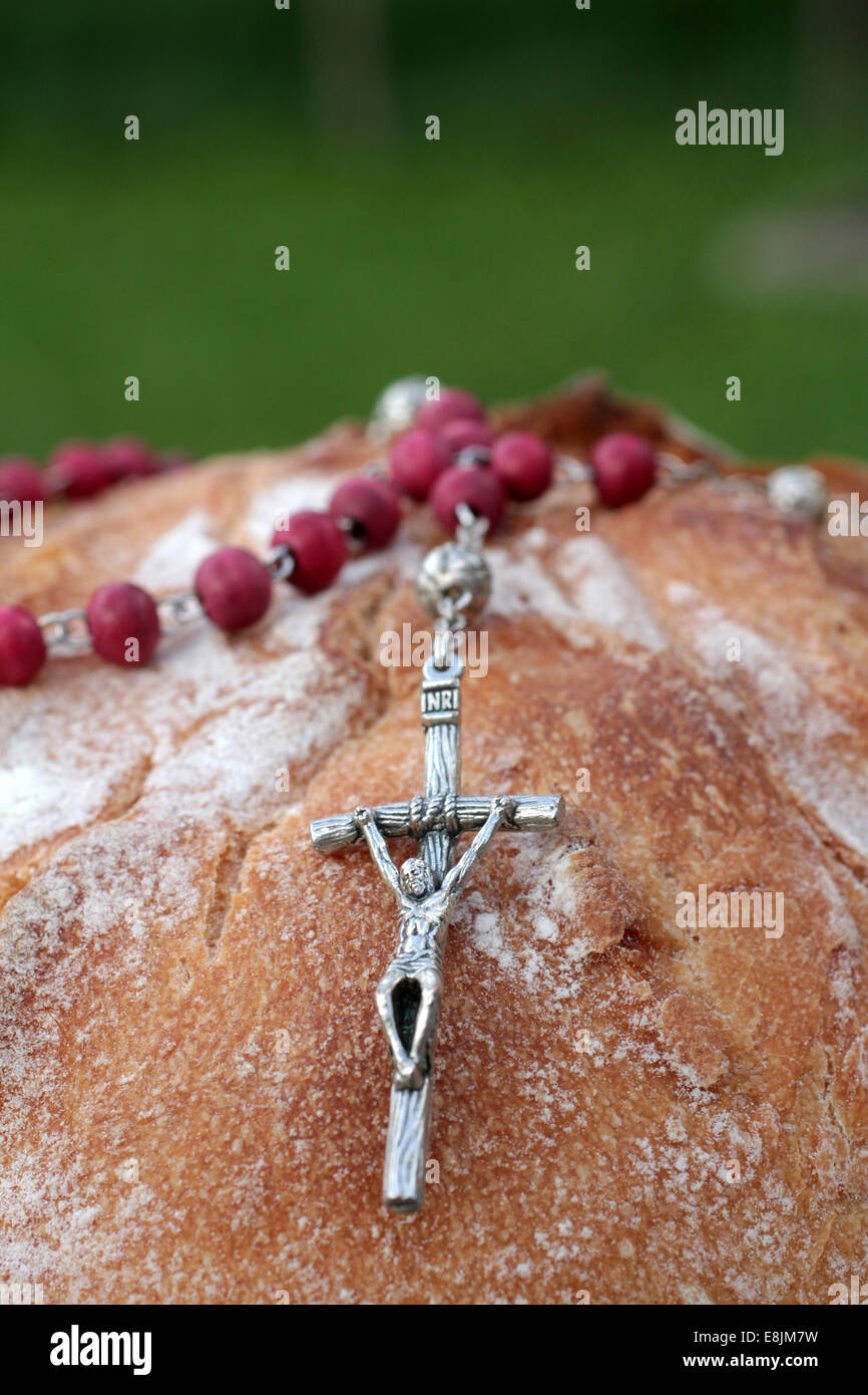 Lent catholic bread High Resolution Stock Photography and Images - Alamy