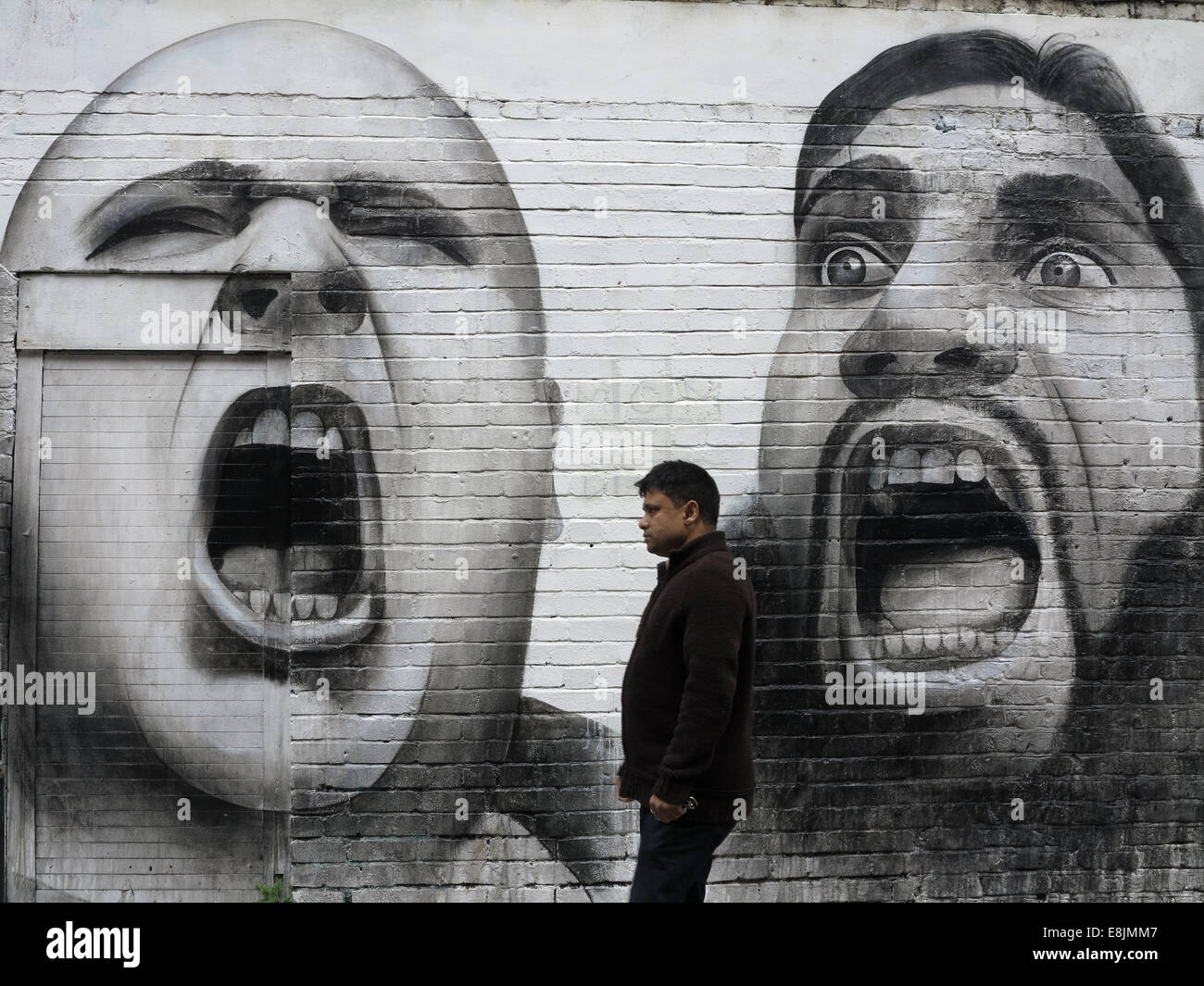 Brick Lane street art Stock Photo - Alamy