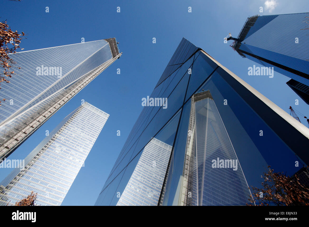 Ground Zero. Freedom Tower construction site Stock Photo - Alamy