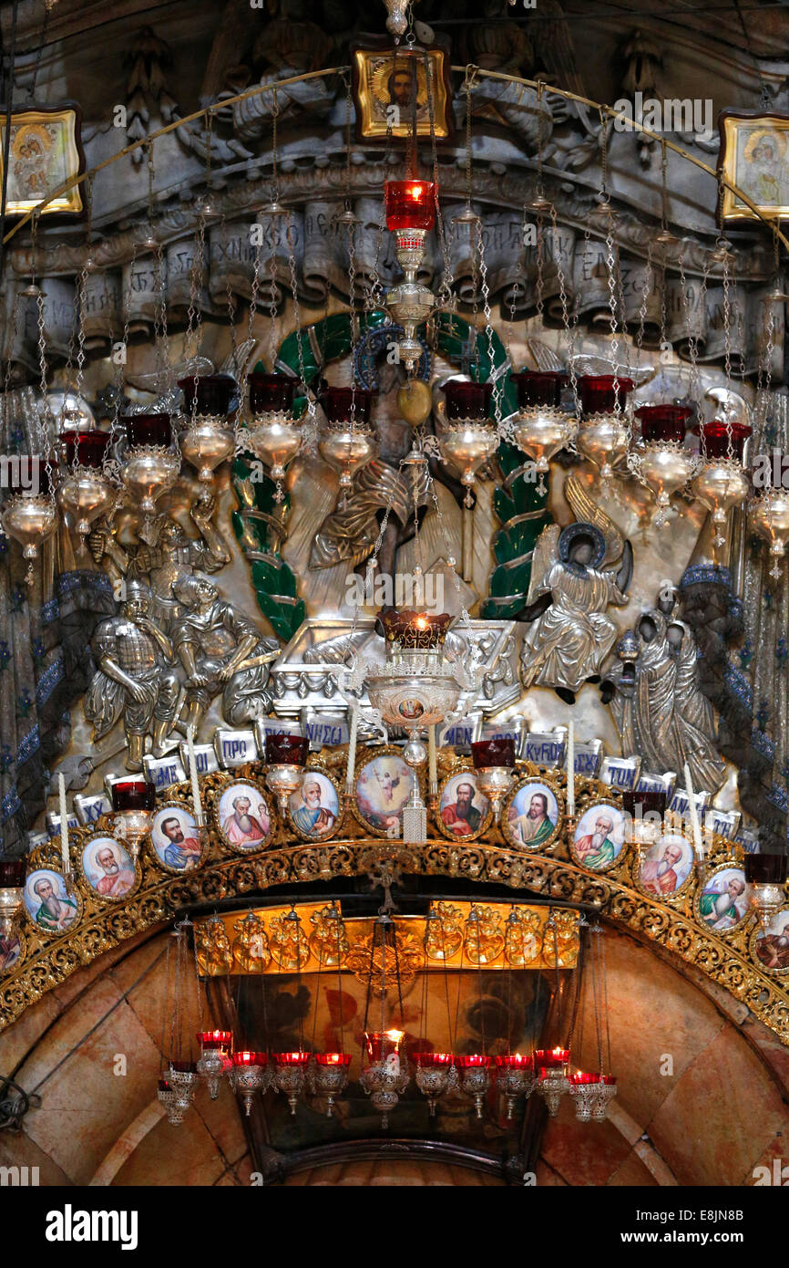 Tomb of Jesus. Holy Sepulchre Church Stock Photo - Alamy