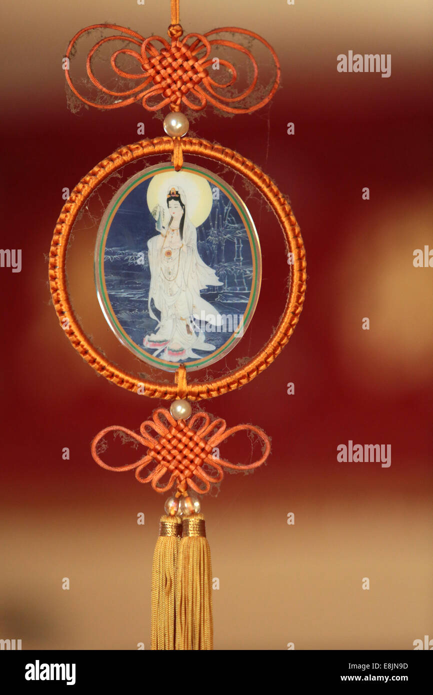 Quan Am Bodhisattva of compassion. Tu An Buddhist temple Stock Photo ...