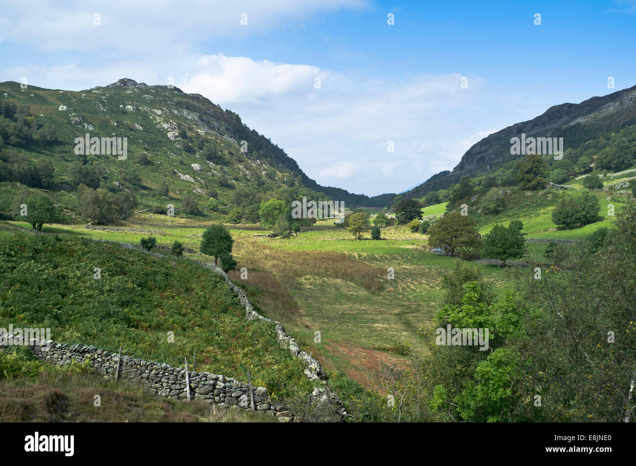 dh WATENDLATH LAKE DISTRICT Watendlath Beck valley countryside Stock ...