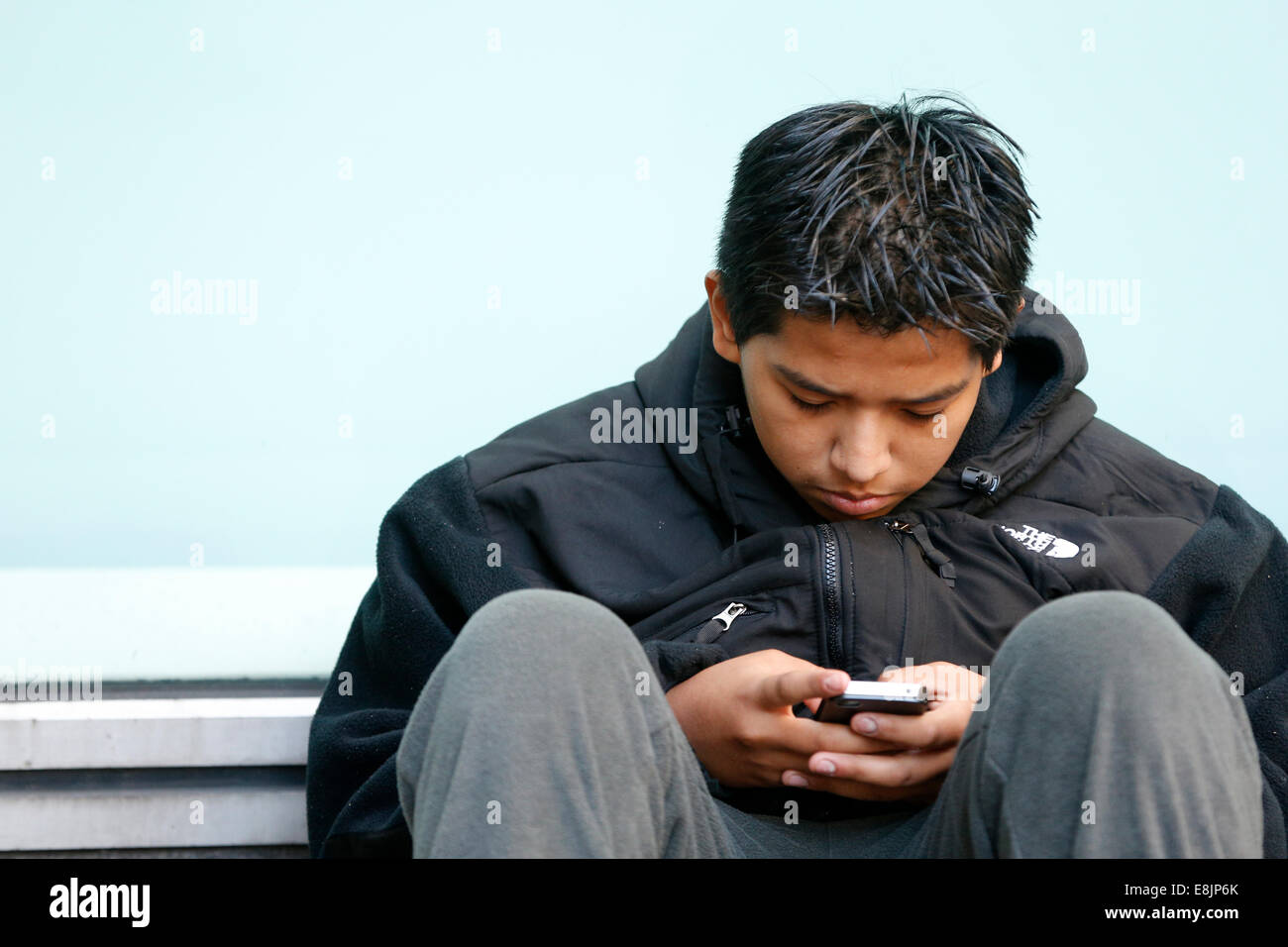 Mobile phone user Stock Photo - Alamy