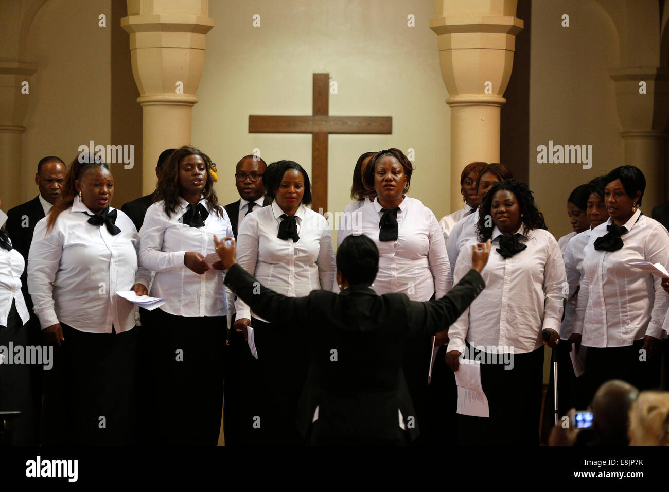 Gospel concert in a protestant church Stock Photo - Alamy