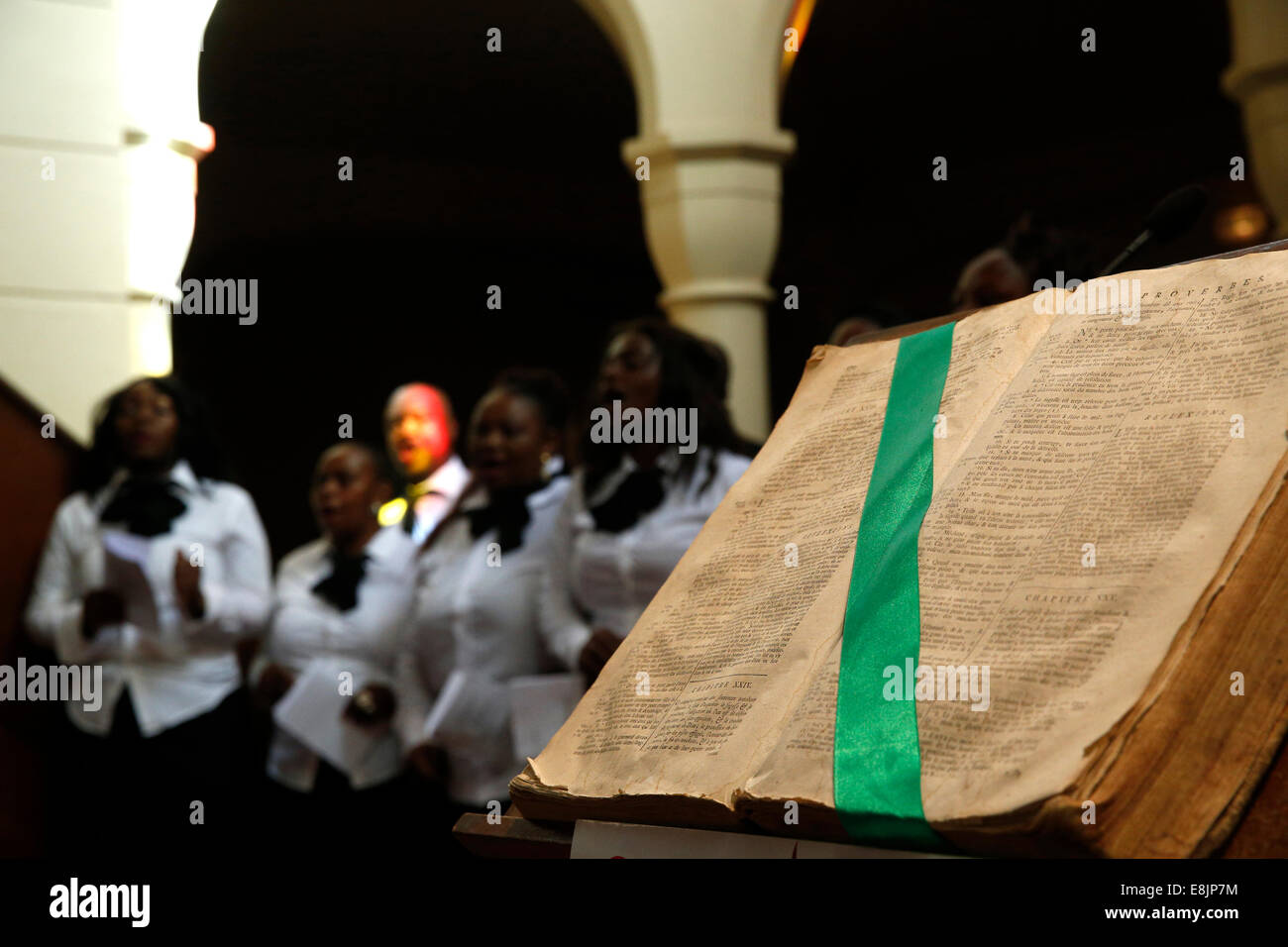 Gospel concert in a protestant church Stock Photo - Alamy