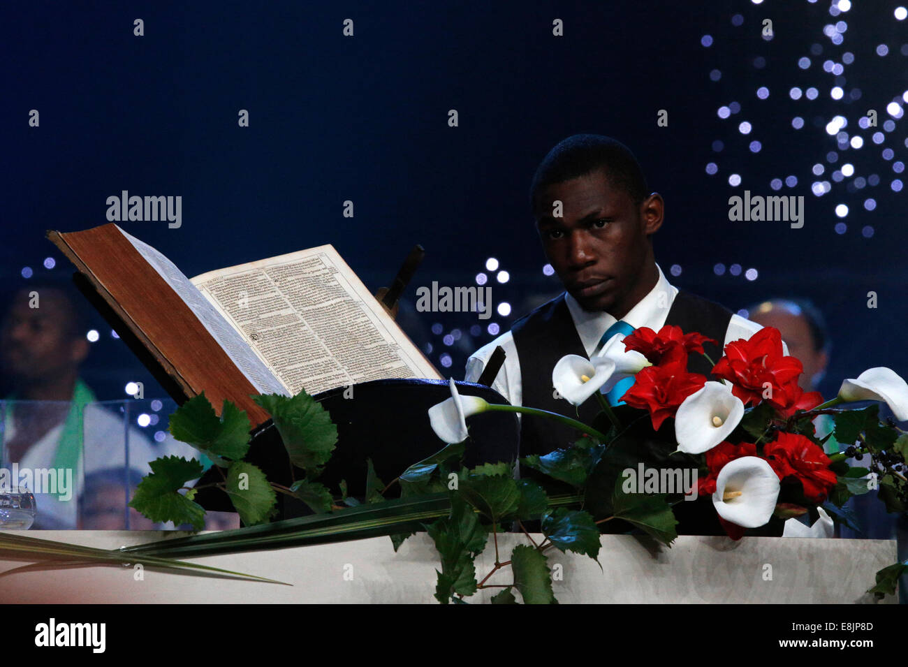 Protestant gathering at Paris-Bercy Stock Photo - Alamy