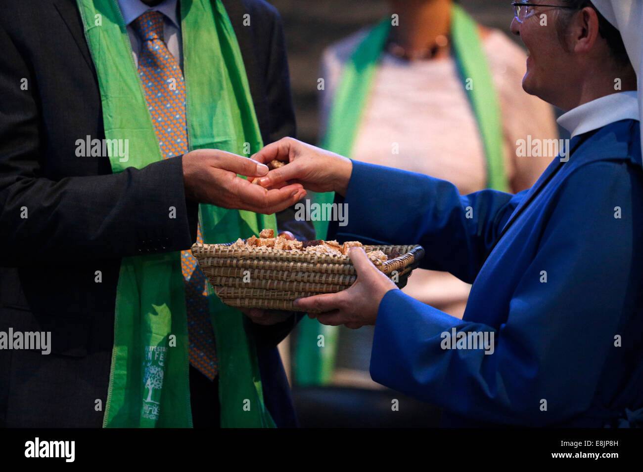 Protestant gathering at Paris-Bercy. Holy communion Stock Photo - Alamy