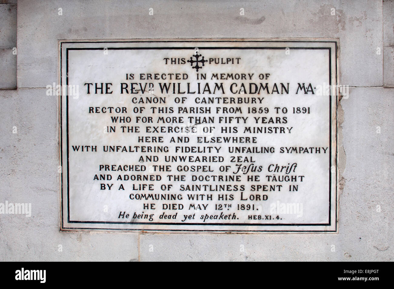 Plaque on One Marylebone building, former Holy Trinity Church, London ...