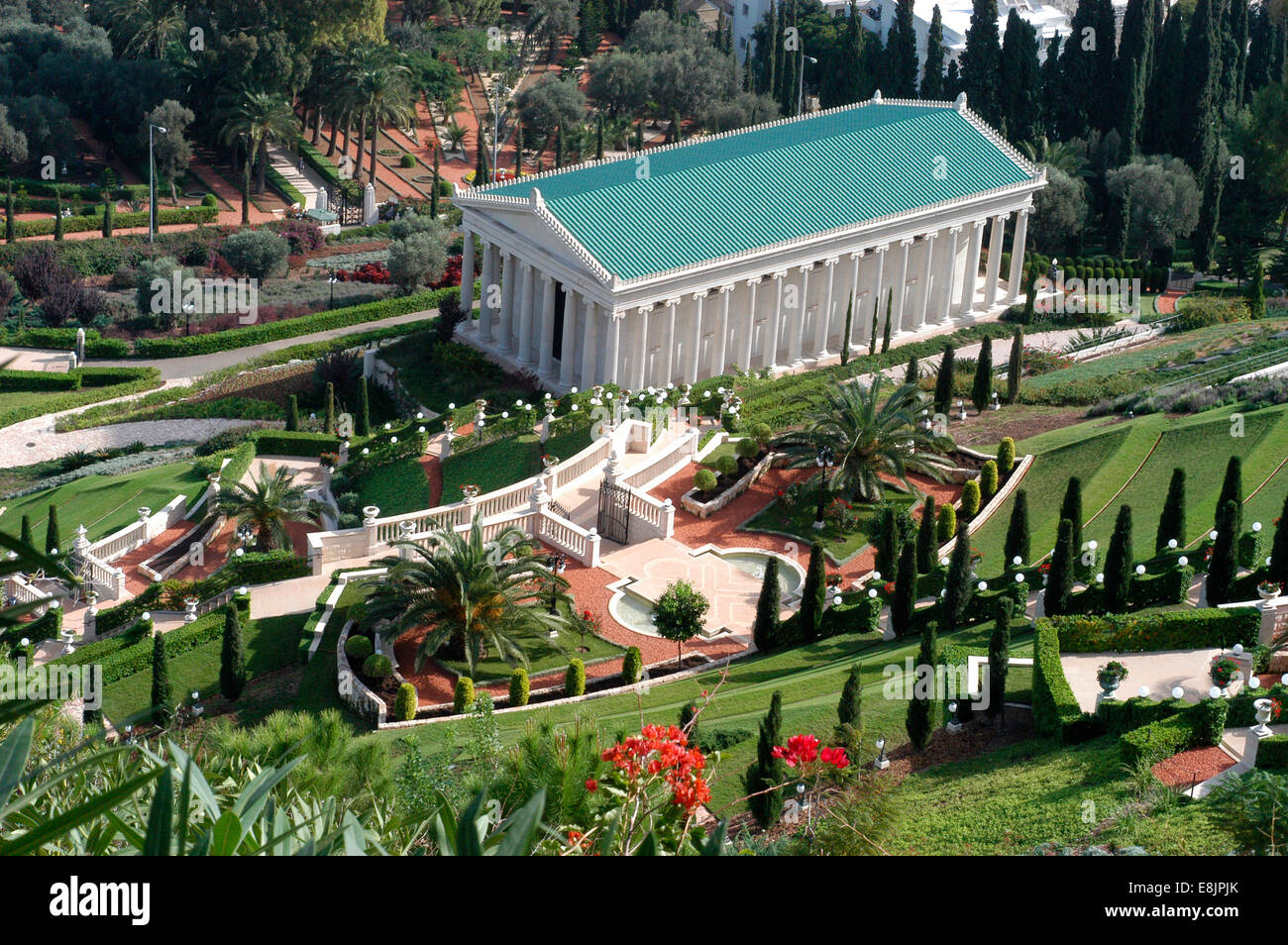 Baha'i world center on Mount Carmel Archive building Stock Photo - Alamy
