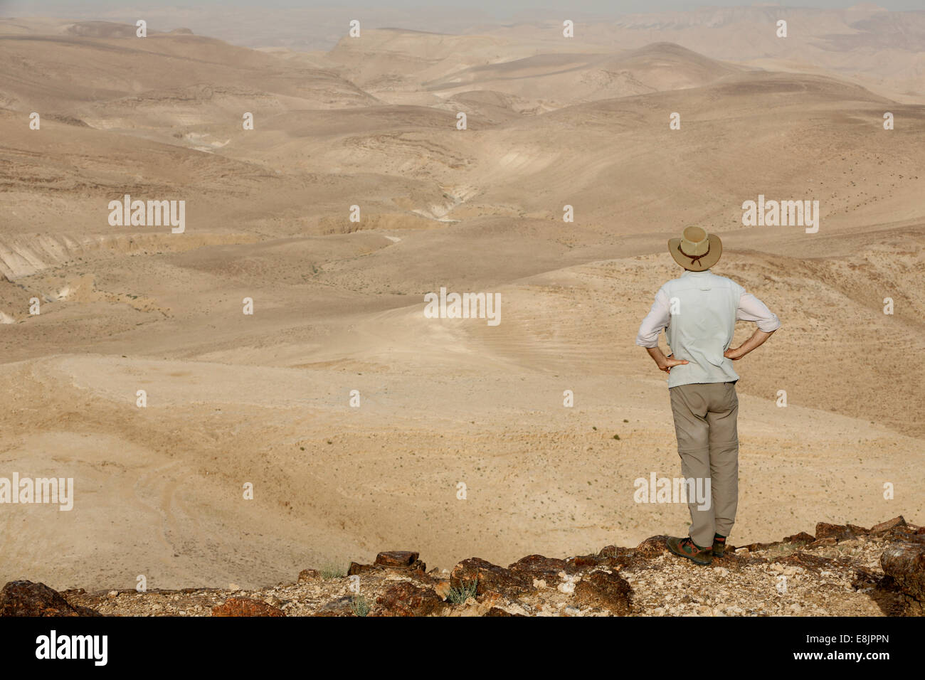 Pilgrimage in Holy Land. Pilgrim in Judean desert Stock Photo - Alamy