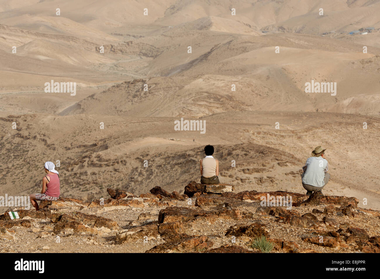 Pilgrimage in Holy Land. Pilgrims in Judean desert Stock Photo - Alamy