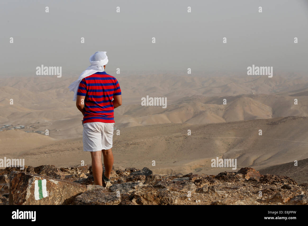 Pilgrimage in Holy Land. Pilgrim in Judean desert Stock Photo - Alamy