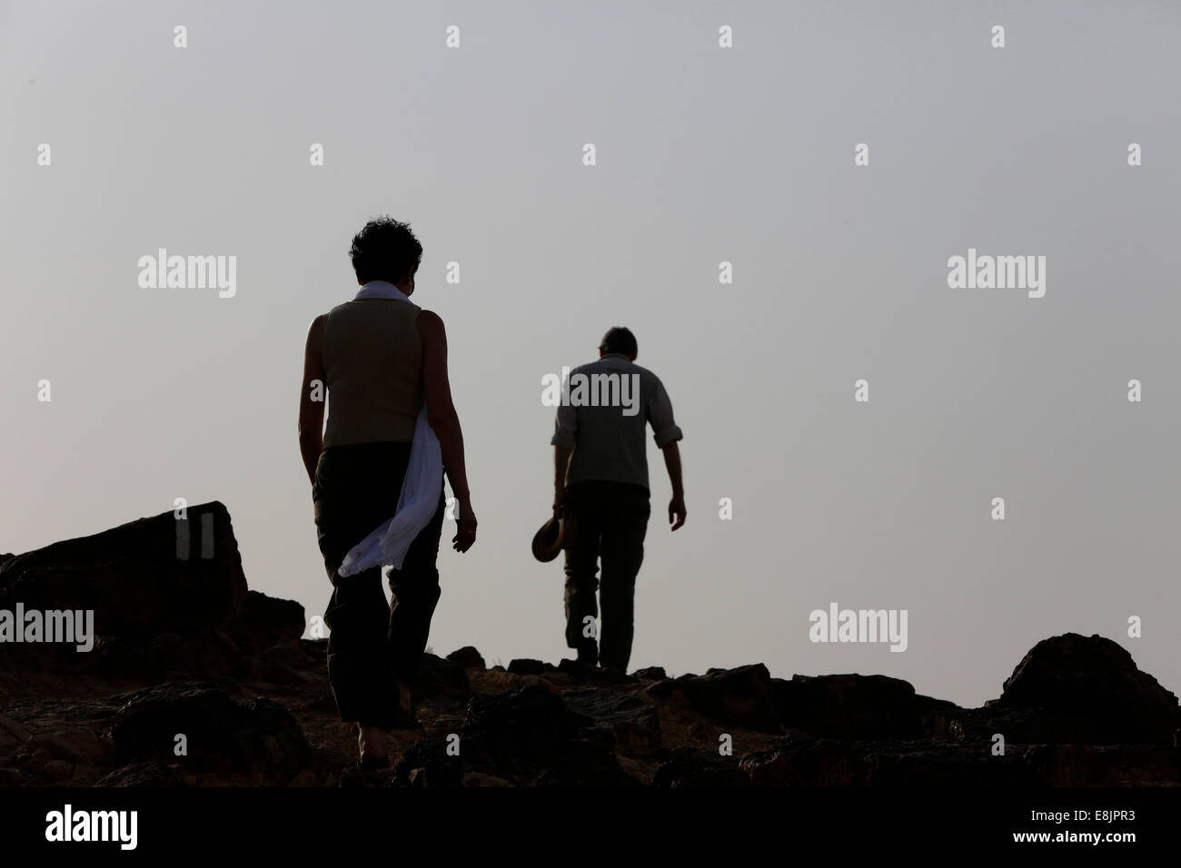 Pilgrimage in Holy Land. Pilgrims in Judean desert Stock Photo - Alamy