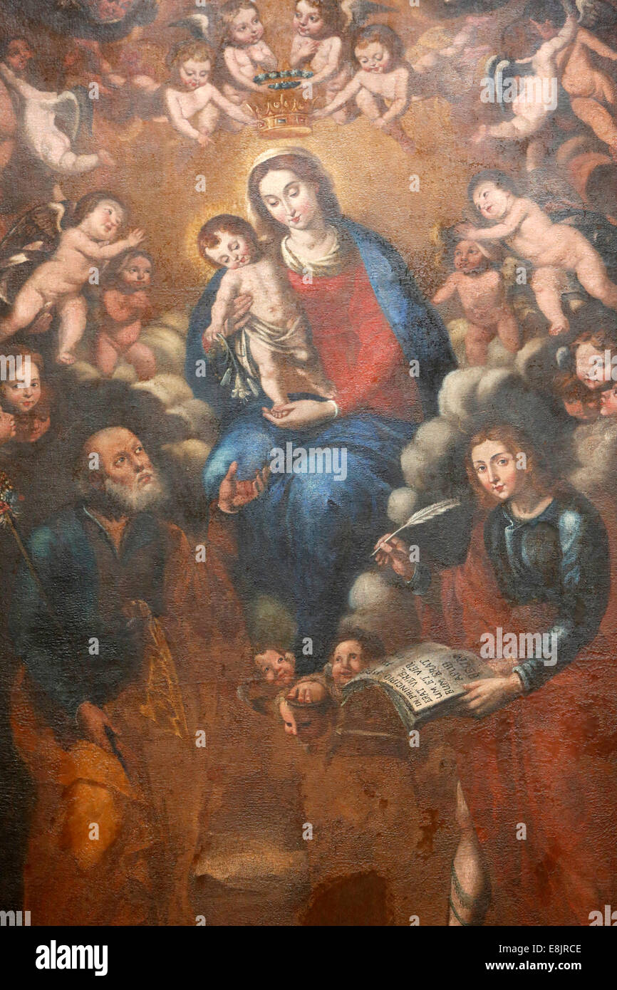 Painting in Maria SS. Assunta church Stock Photo - Alamy