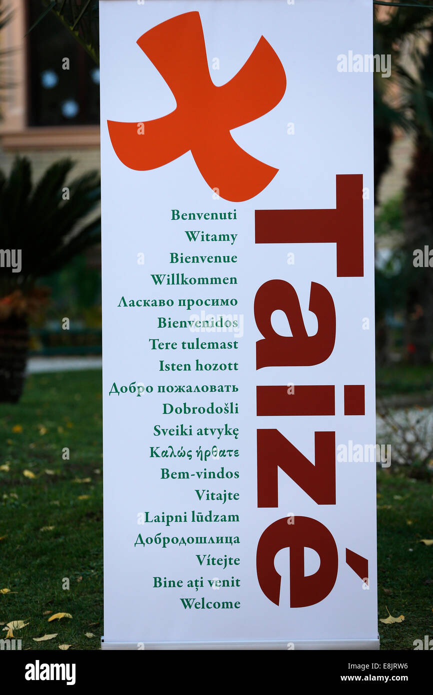 European Meeting of Taize Community Stock Photo - Alamy