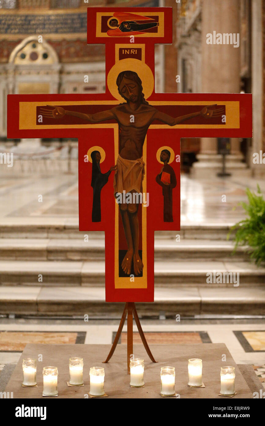 Taize Community. Jesus on the cross Stock Photo - Alamy