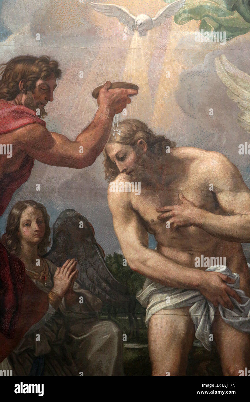 Baptism of Jesus by John the Baptist. "The Baptism of our Lord" by Carlo Maratta. St. Peter's ...