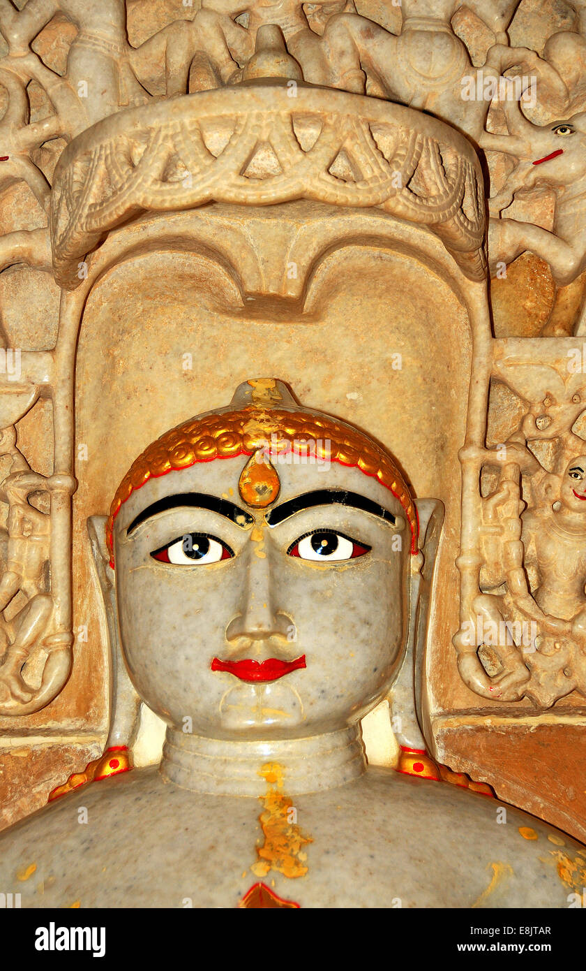 Depiction of Rishabha in Jaisalmer Jain temple. XIIth century. Jain ...