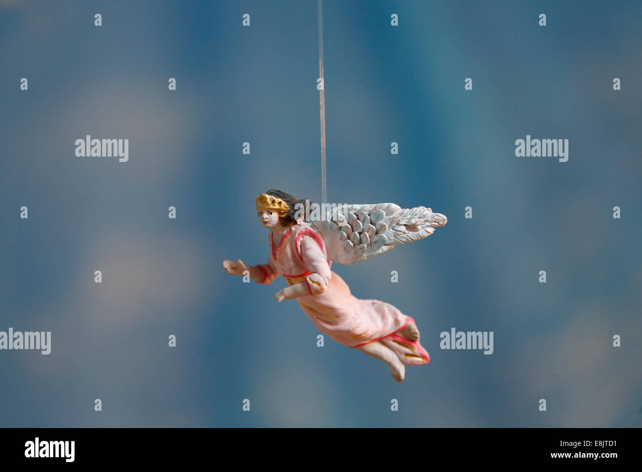 Christmas crib. Angel Stock Photo - Alamy