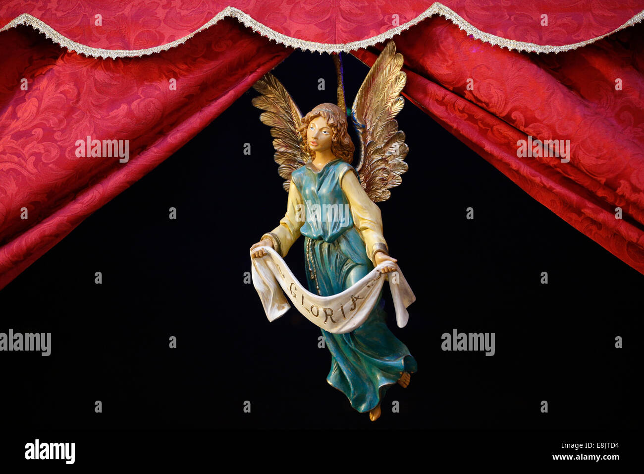 Christmas crib. Angel Stock Photo - Alamy