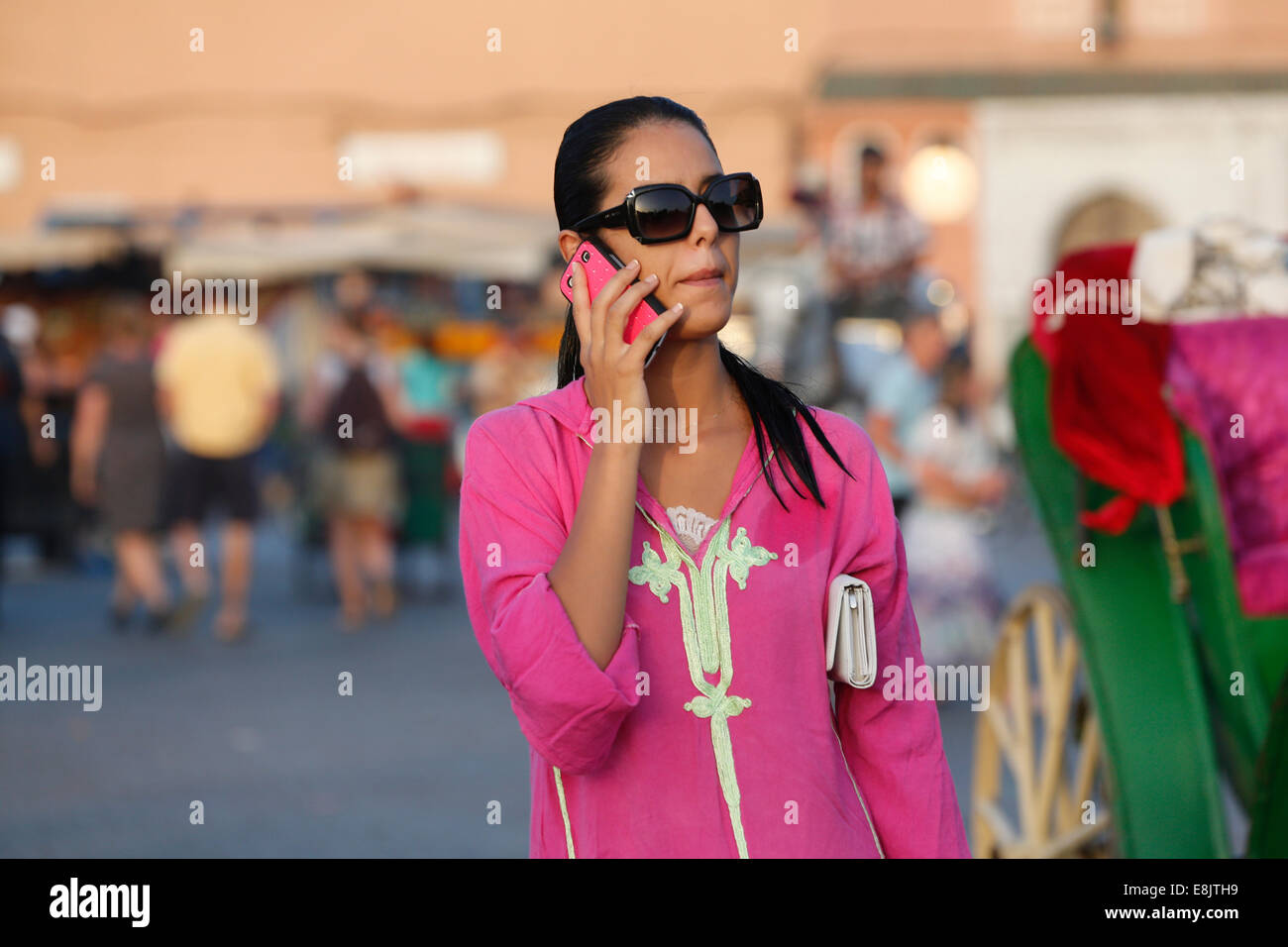 The medina (old town). Muslim woman Stock Photo - Alamy