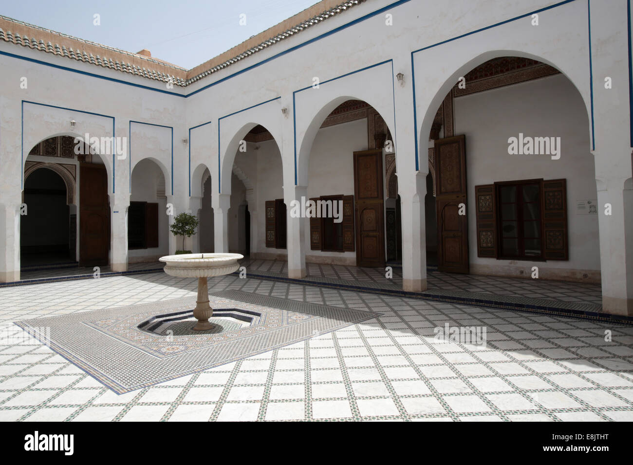 Courtyard. Bahia Palace Stock Photo - Alamy