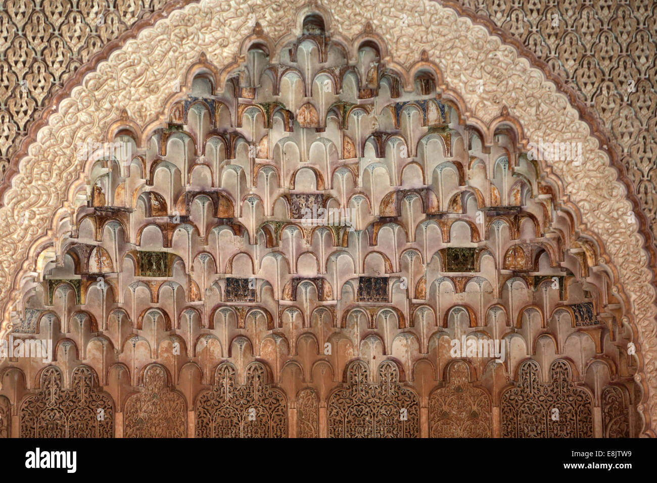 Sculptures. Saadian Tombs Stock Photo - Alamy