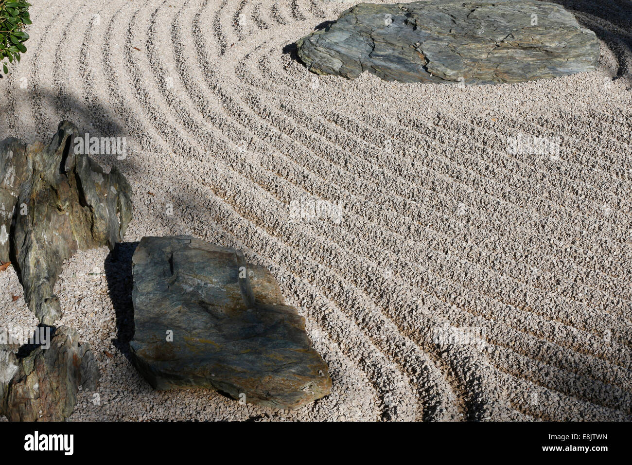 Japanese garden. Dry landscape Stock Photo - Alamy