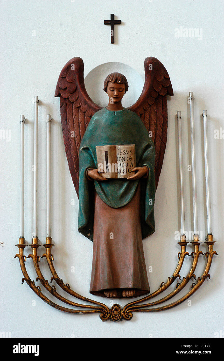 Angel in a Lisbon church Stock Photo - Alamy
