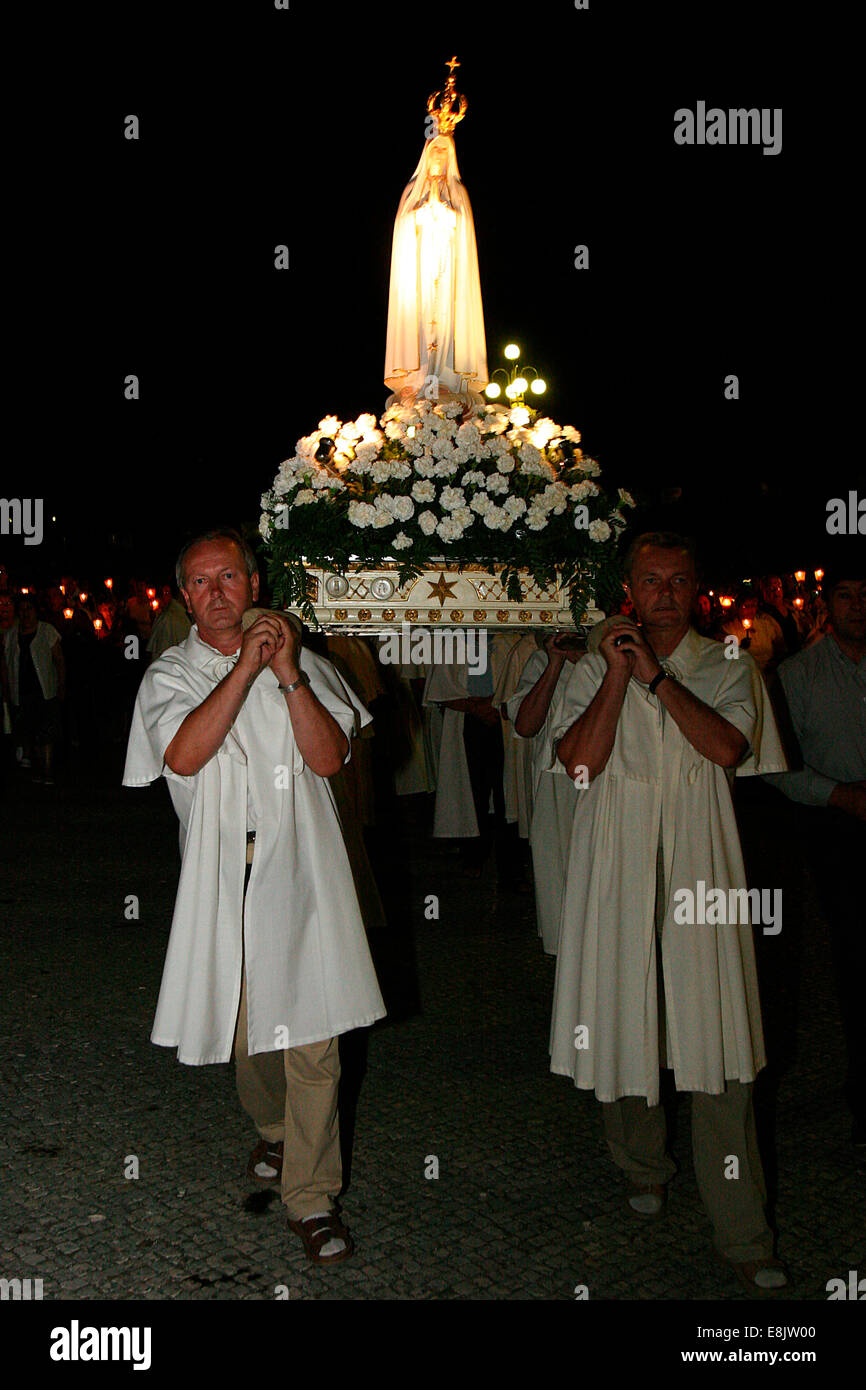 Night procession in Fatima Stock Photo - Alamy