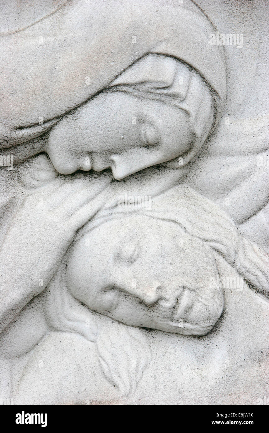 Milano monumental cemetery : Pieta Stock Photo - Alamy