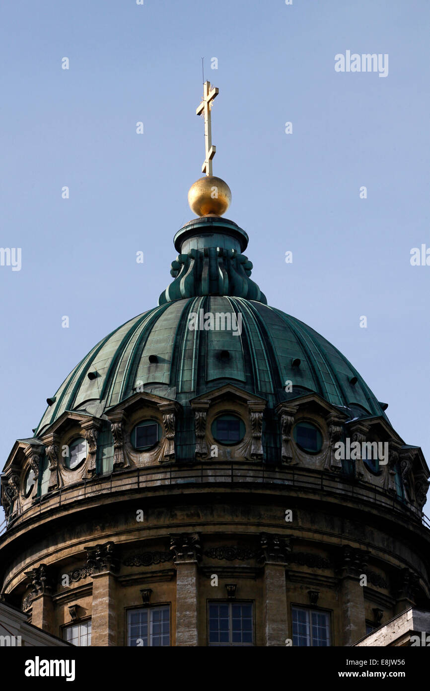 Kazan cathedral dome Stock Photo - Alamy