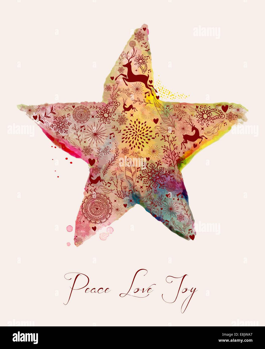 Watercolor star hi-res stock photography and images - Alamy