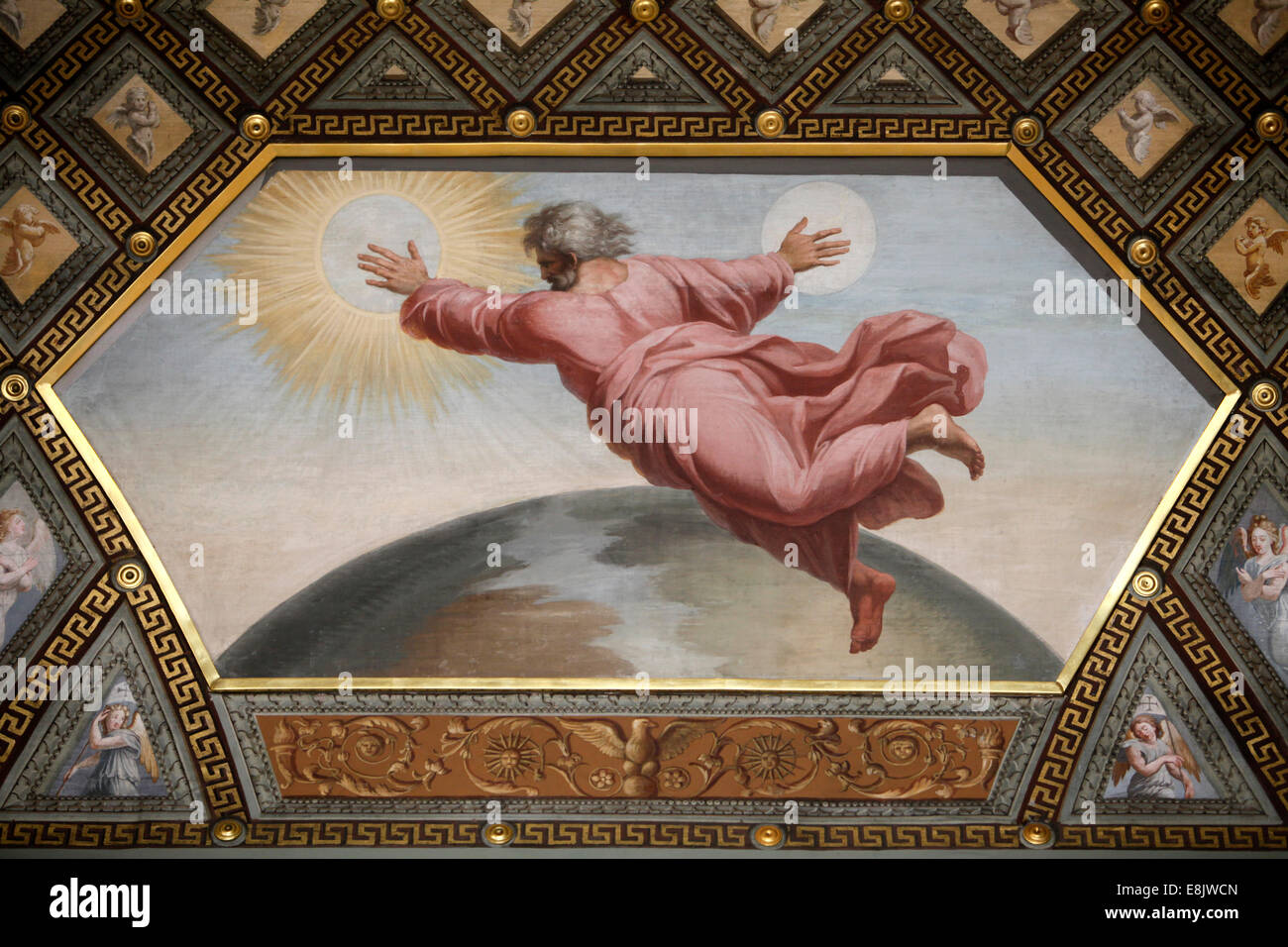 Hermitage Museum. The loggia of Raphael. God creating Heaven and Earth ...