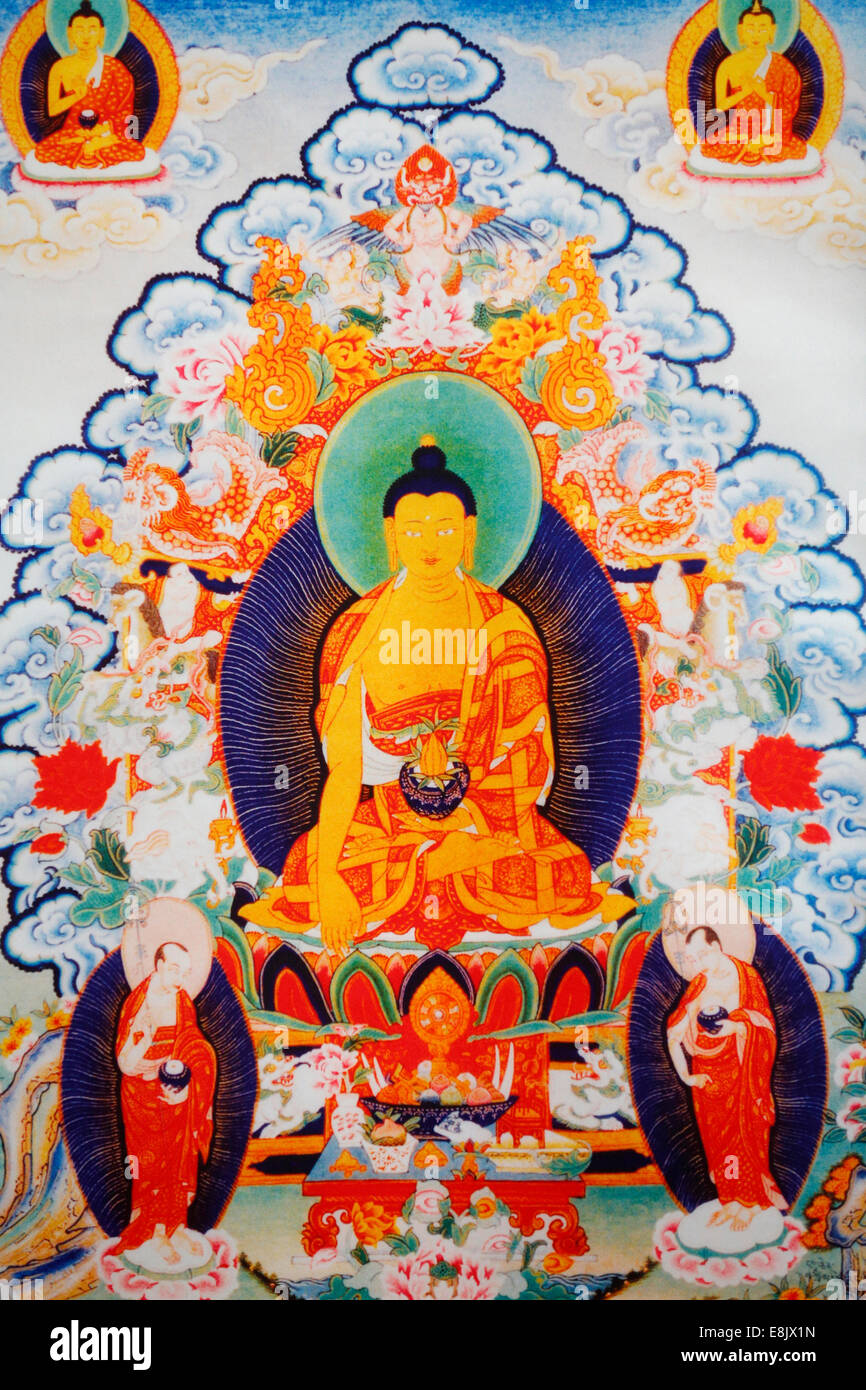 Gautama Buddha. Mahayana Buddhist Temple in Chinatown Stock Photo - Alamy