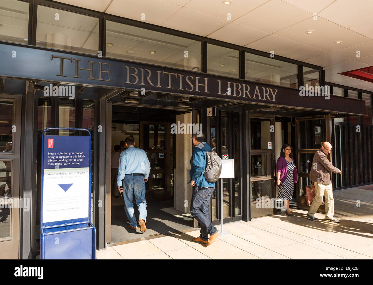 The main public entrance of the British Library, London, UK Stock Photo ...