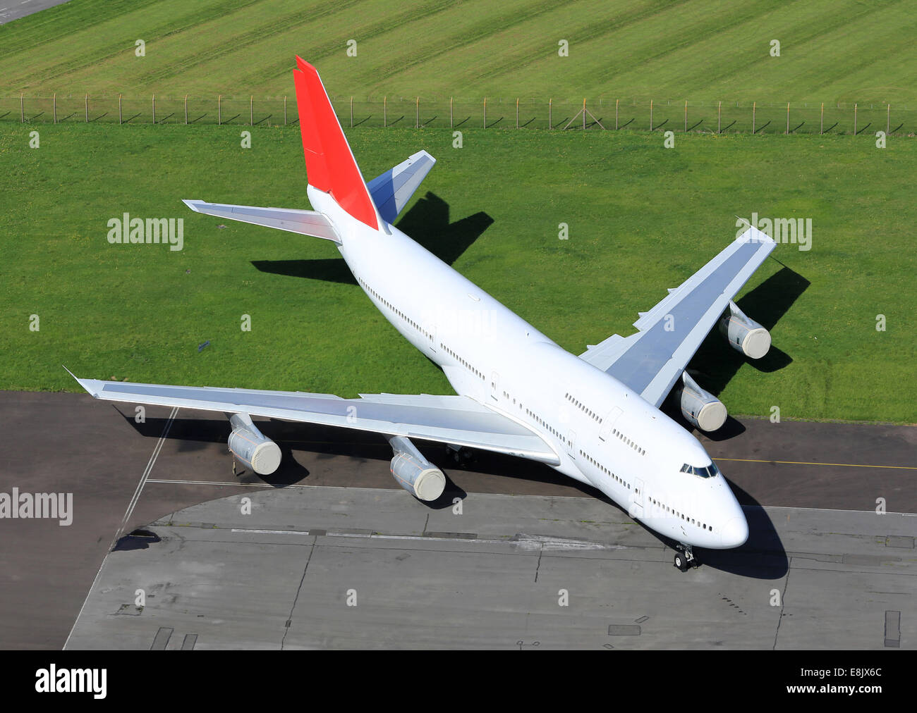 Former Qantas Boeing 747-300 in storage at Kemble Stock Photo - Alamy