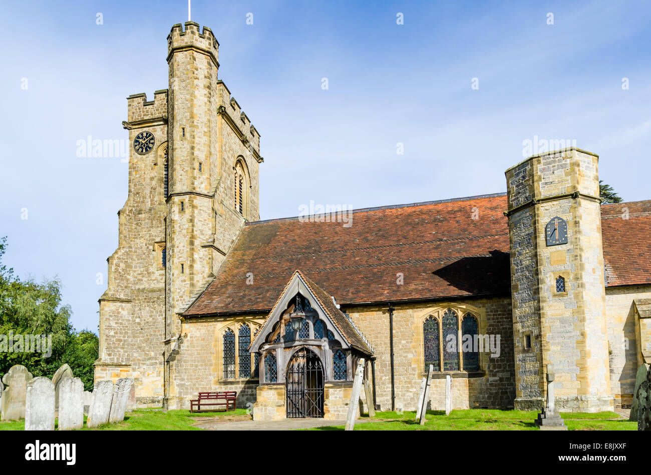 Leigh church in Kent Stock Photo - Alamy