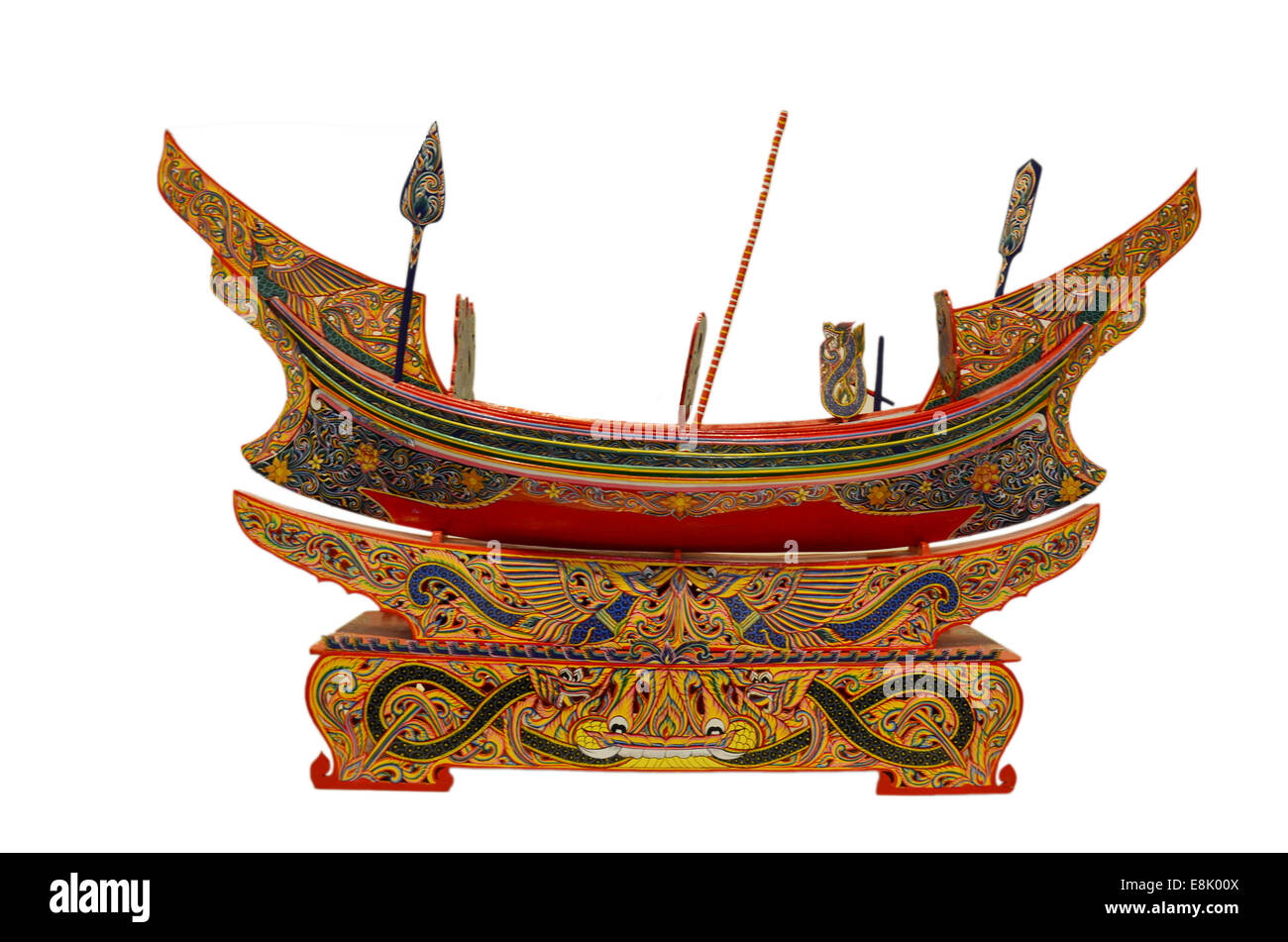 Boat figure Thai Style name is Koleh or Golek or Kolek boats art of ...